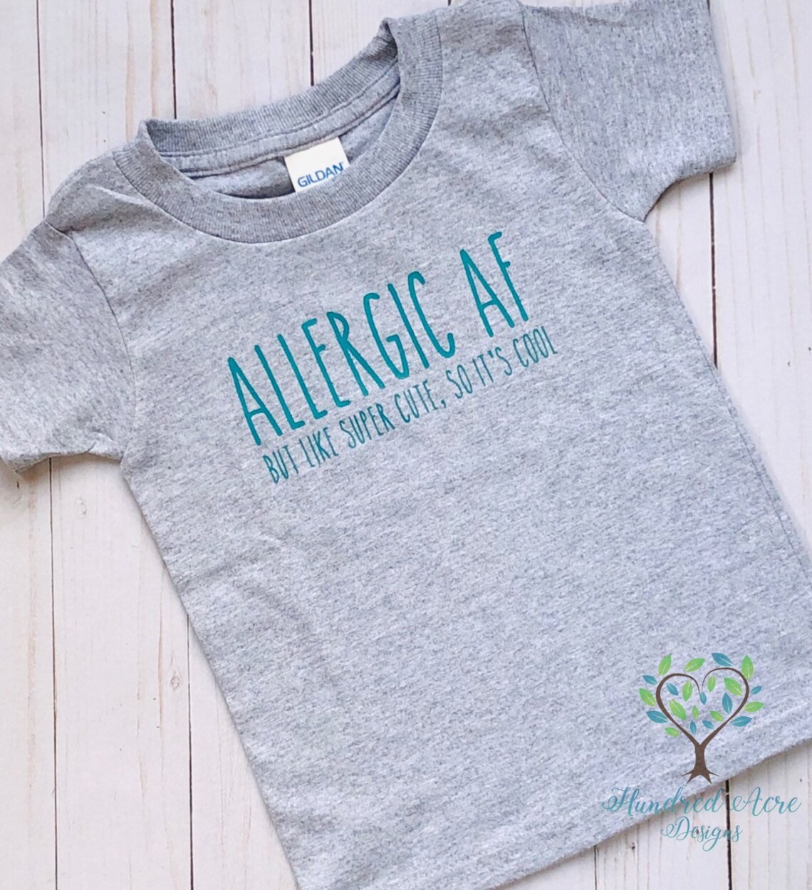 Allergic AF Allergy Shirt, Allergy Awareness Shirt, Kids Allergy Shirt ...