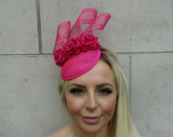 Hot Cerise Fascinator - Etsy