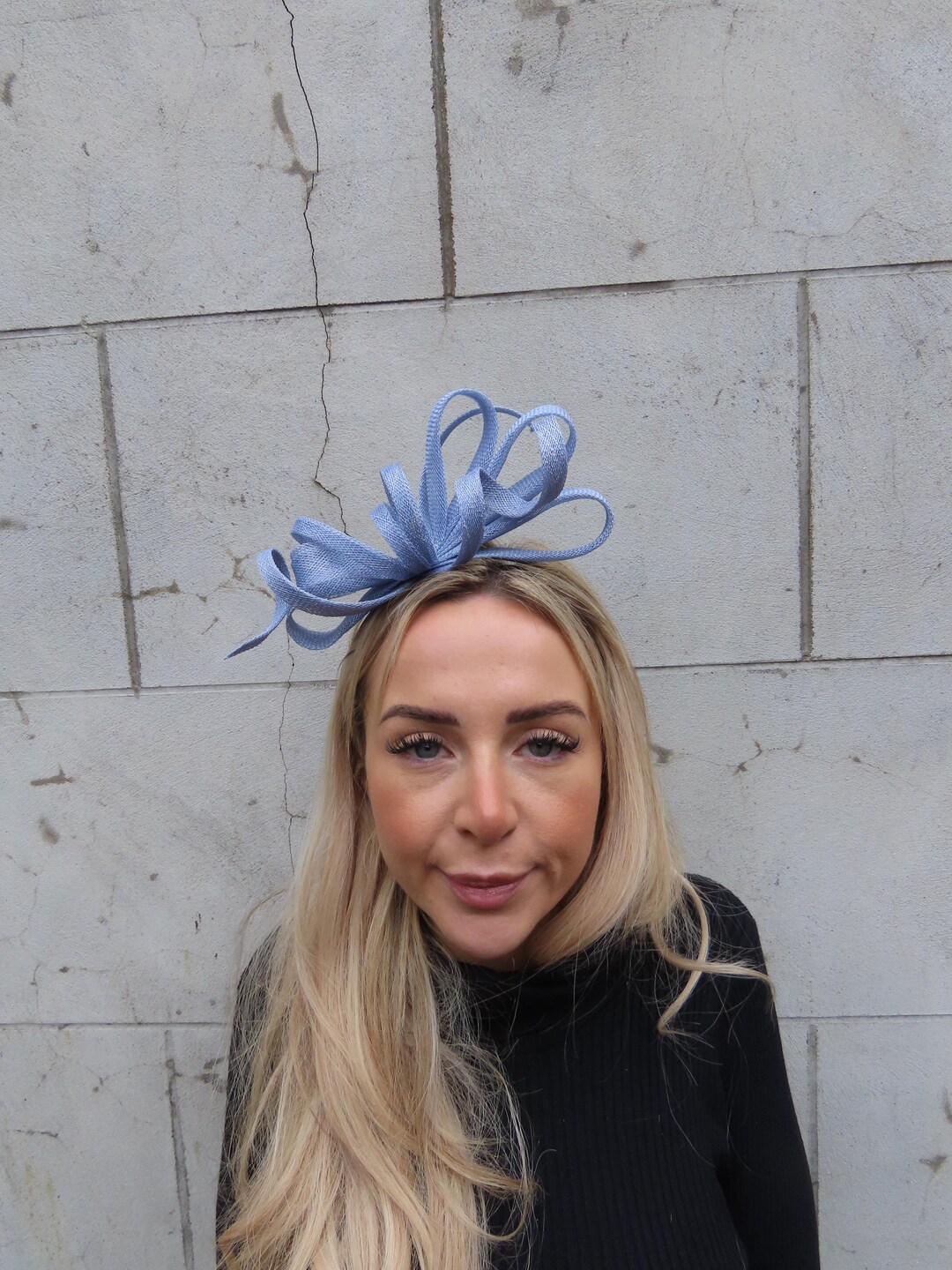One off Piece - Light Cornflower Blue Periwinkle Fascinator Headband ...