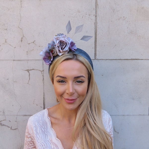 Dark Purple Fascinator Headband - Etsy