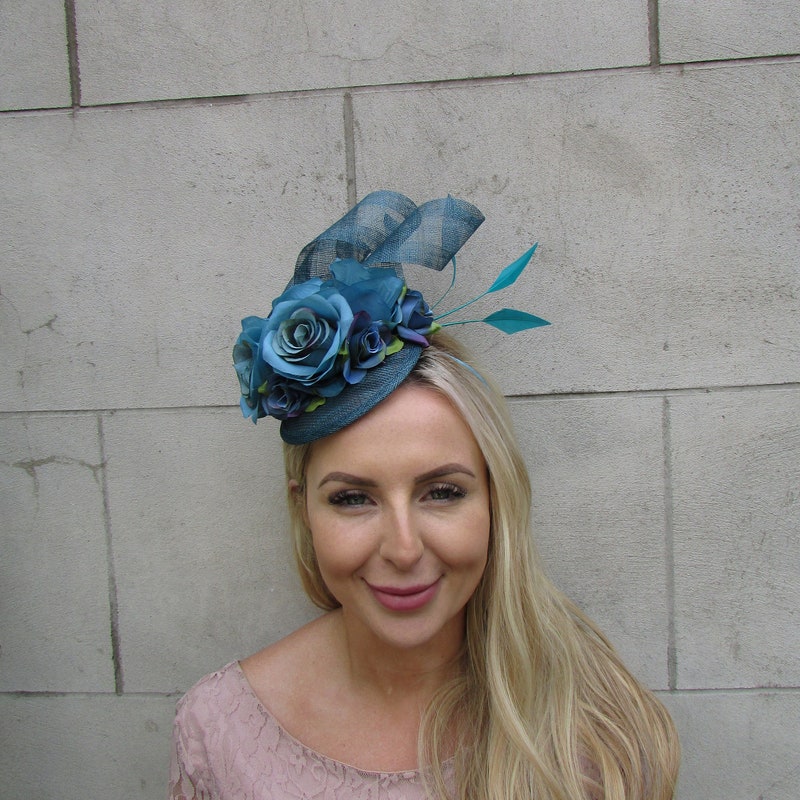 Teal Fascinator - Etsy