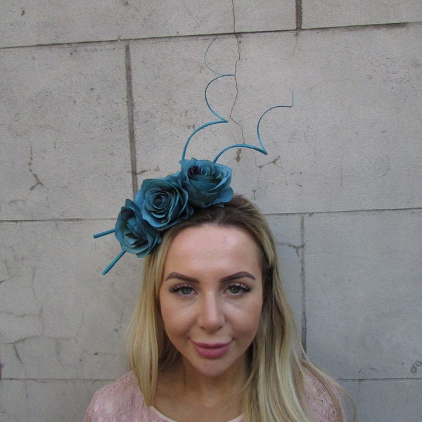 Teal Fascinator - Etsy