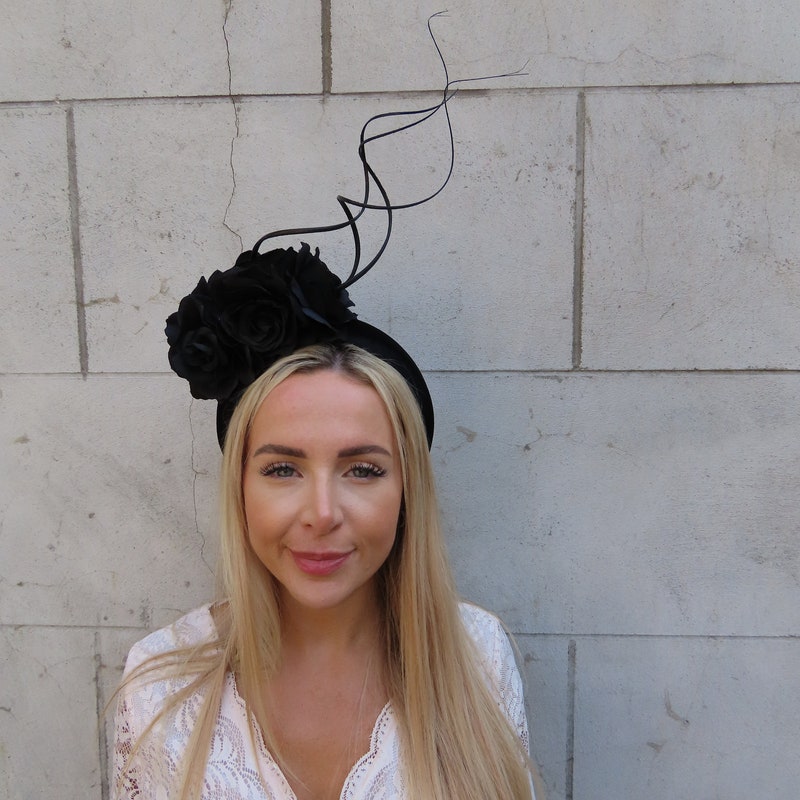 Black Halo Fascinators - Etsy UK