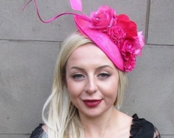 Hot Cerise Fascinator - Etsy