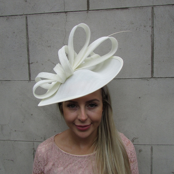 Cream Fascinator - Etsy UK