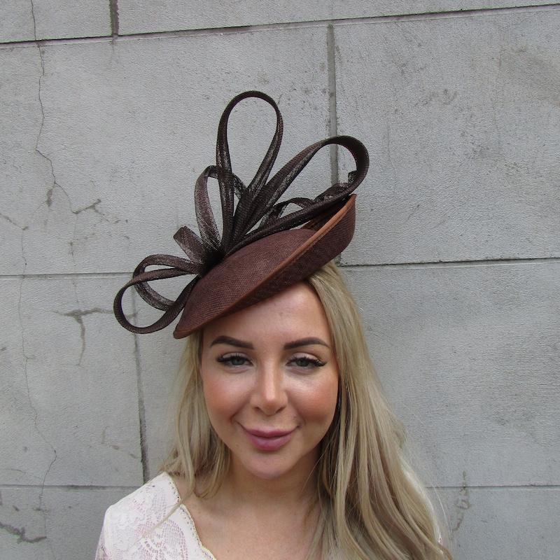 Brown Fascinator - Etsy