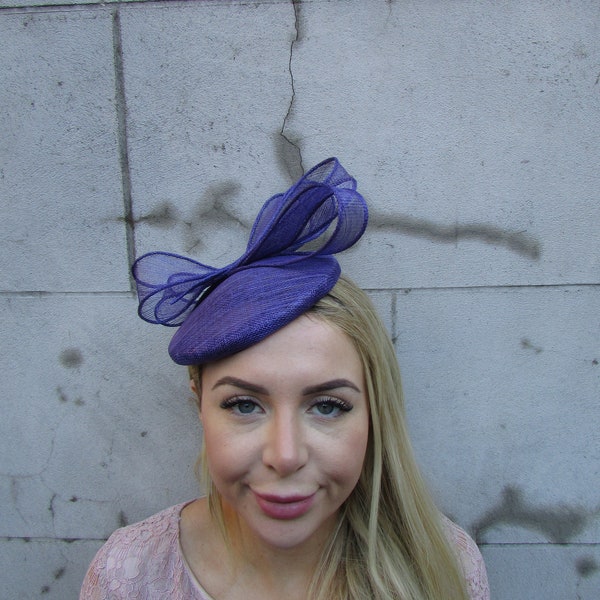 Purple Fascinator - Etsy