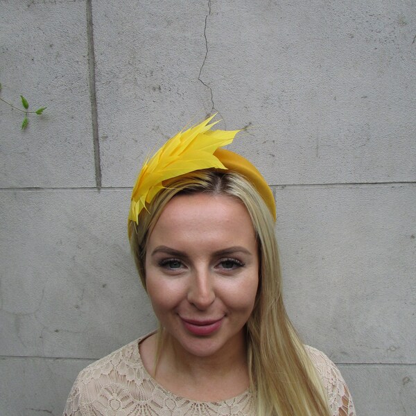 Yellow Fascinators for Weddings - Etsy UK