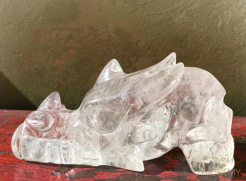Special 3rd Eye Rainbow Dragon & Crystal Skull : Citrine *L13.39 - Etsy