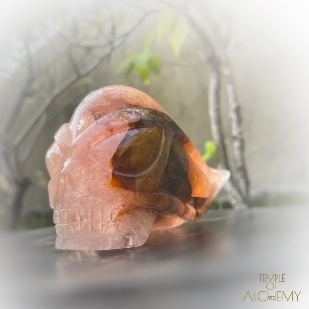 Rose Quartz X Golden Healer X Red Healer Traveller Crystal Skull L23 ...