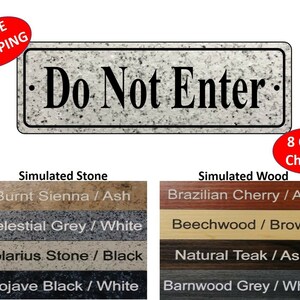 3 X 9 OR 2 X 6 Do Not Enter Gate Sign, Fence Sign, Gate Sign, Do Not ...
