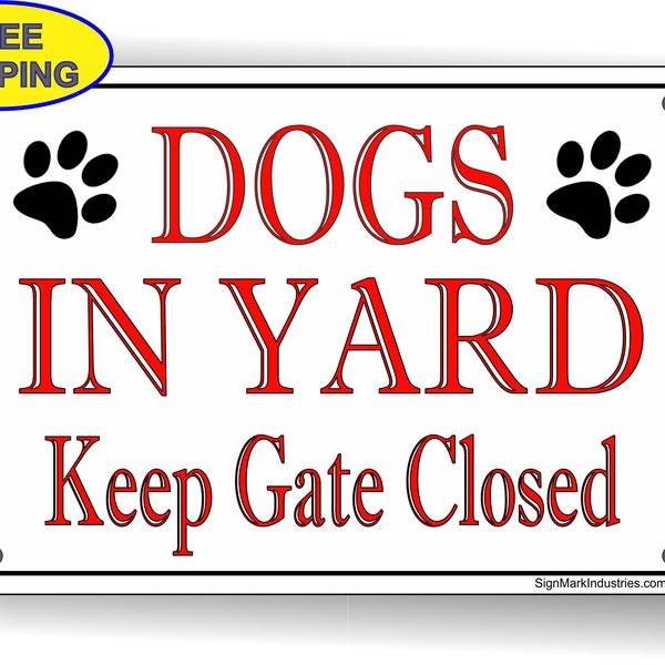Dog Gate Sign - Etsy
