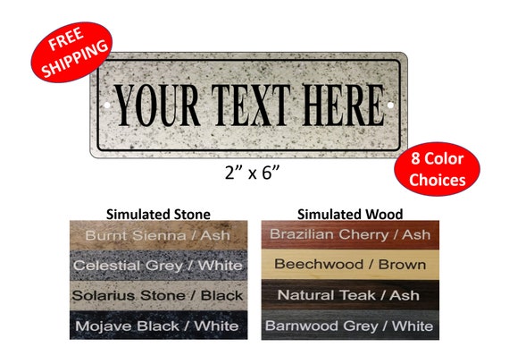 2 X 6 CUSTOM TEXT Gate / Fence Sign FREE - Etsy