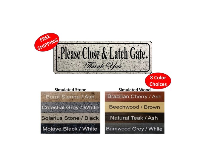 Please Close the Gate Sign, Cast Iron Garden Gate Sign - Etsy