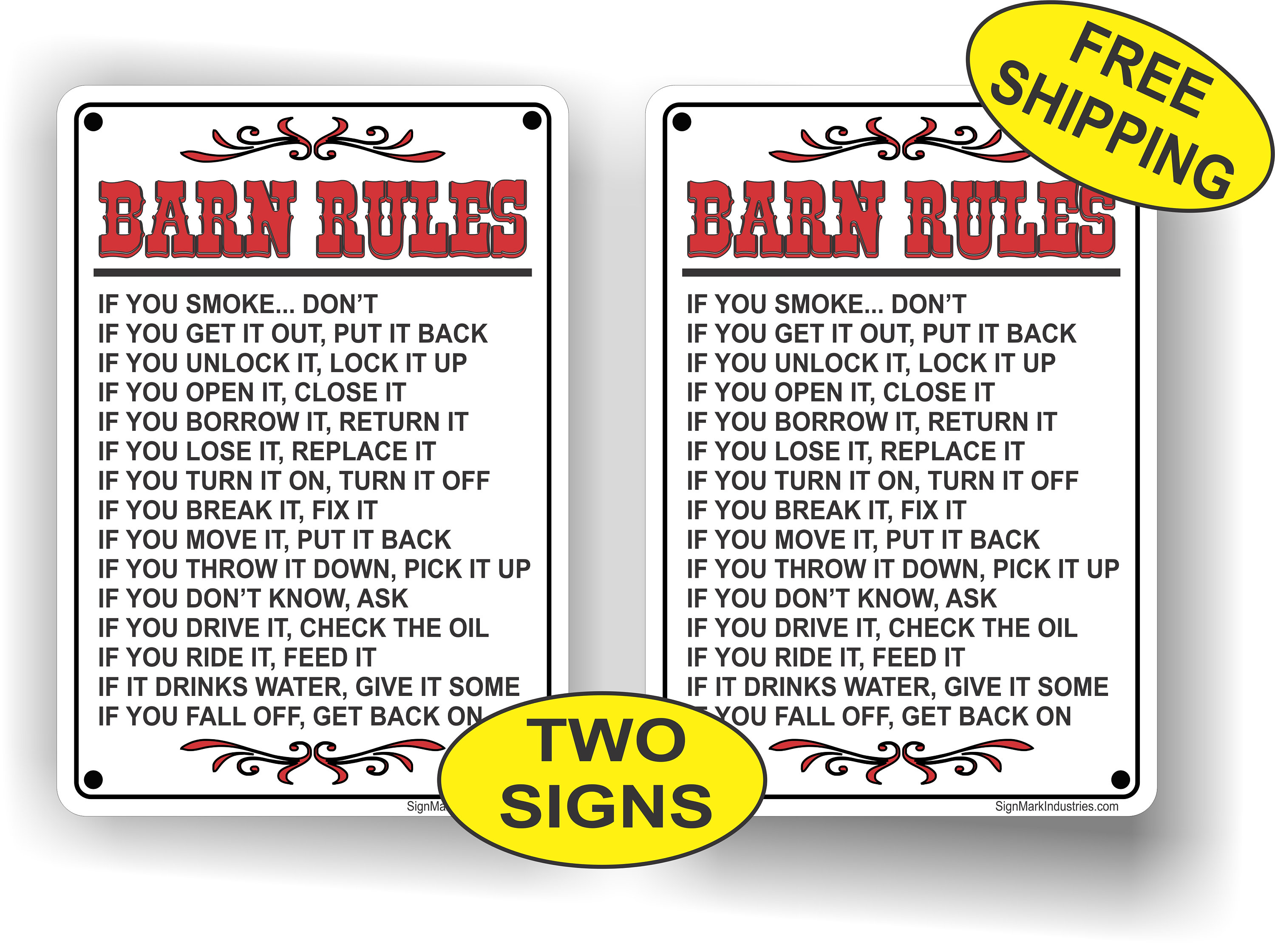 Horse Stable Rules at Petra Hendrickson blog