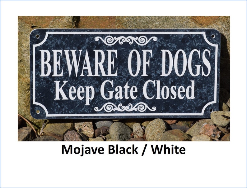 4 X 8 Beware of Dogs Keep Gate Closed Sign | Etsy