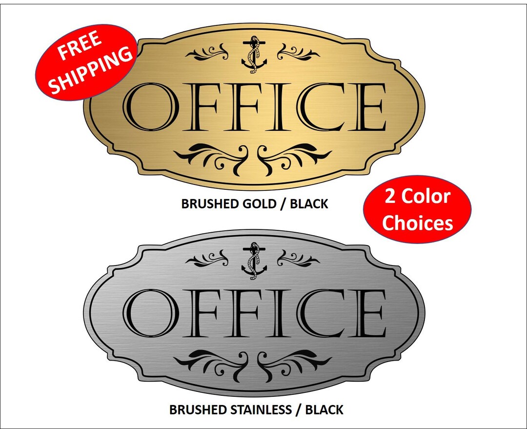 3" X 6" "office" Nautical Boat Door Sign FREE SHIPPING - Etsy