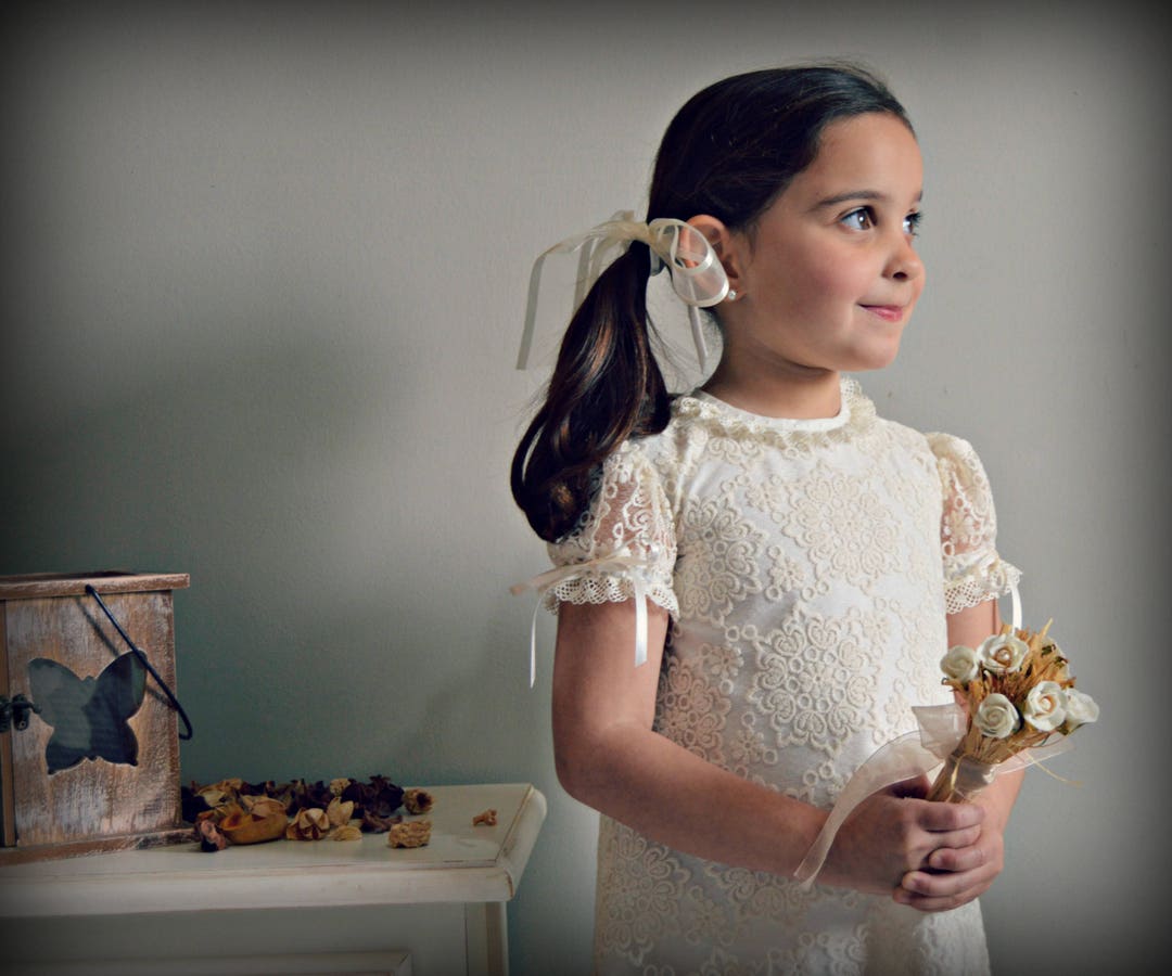 VALENTINA Baby Ang Girls Dress. Lace Fabric. Custom Your OWN Outfit ...