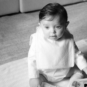 MATEO BAPTISM ROMPER Christening Romper Christian Blessing or Naming ...