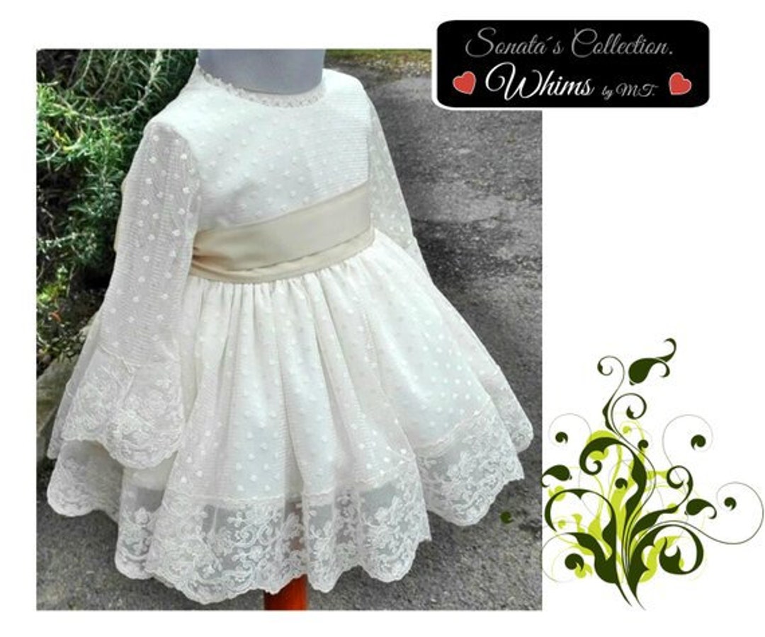 SILVANA Baby Toddler and Girl White Flower Dress Special Occasion ...