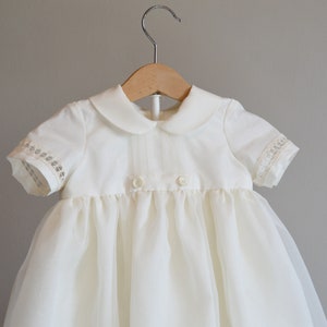 BERK Unisex Organza & Swiss Batiste Christening Long GOWN Baptism Baby ...