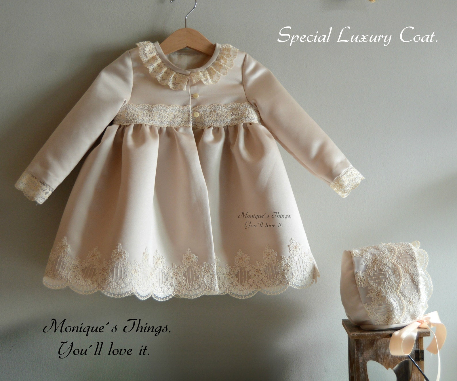 Special Luxury COAT. Custom Coat. Baby Toddlers and Girl. Ceremony ...