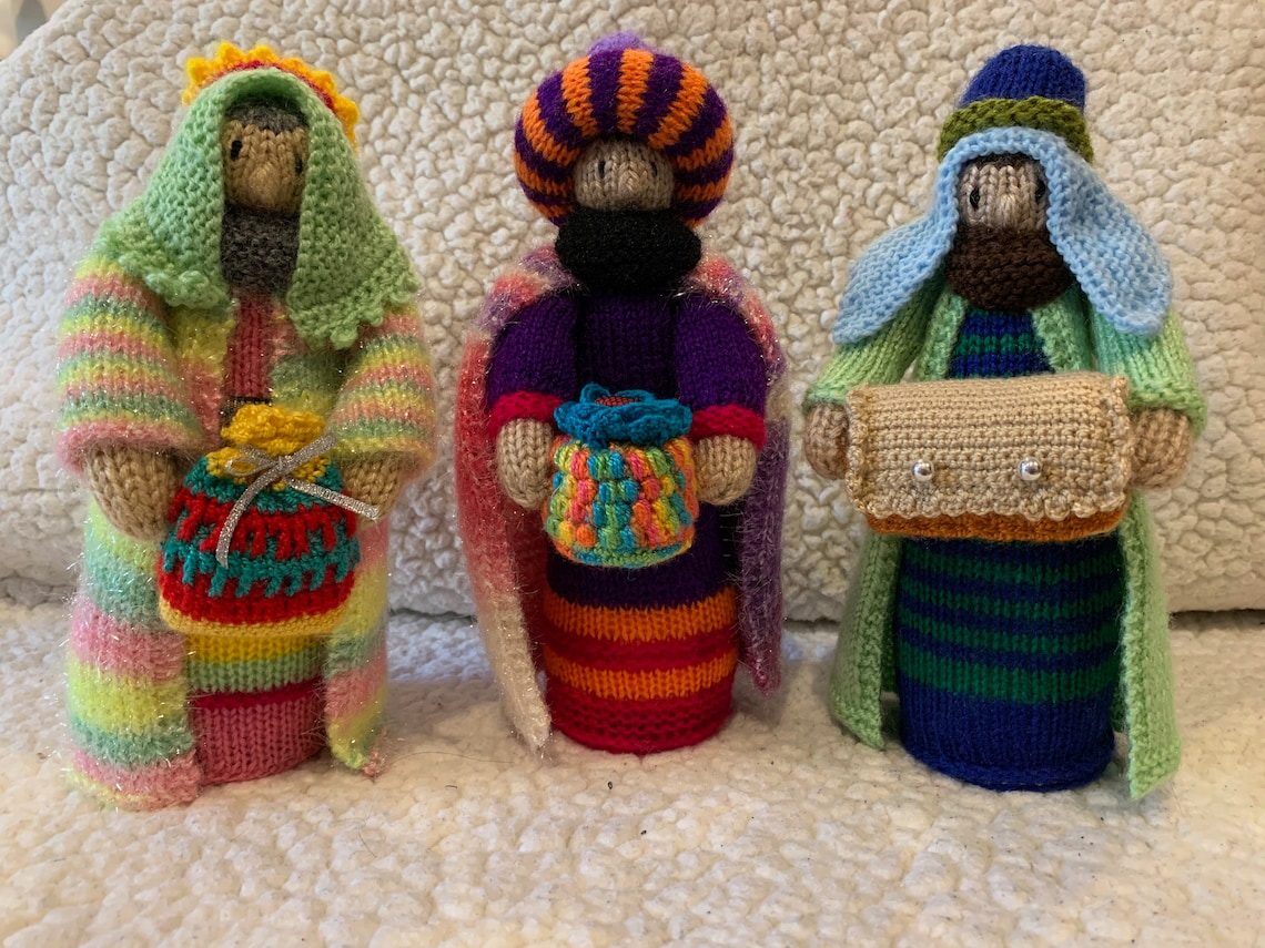 Handmade Knitted Nativity Set | Etsy