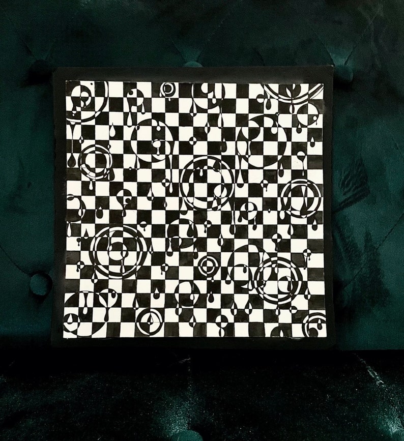 Checkerboard Art - Etsy