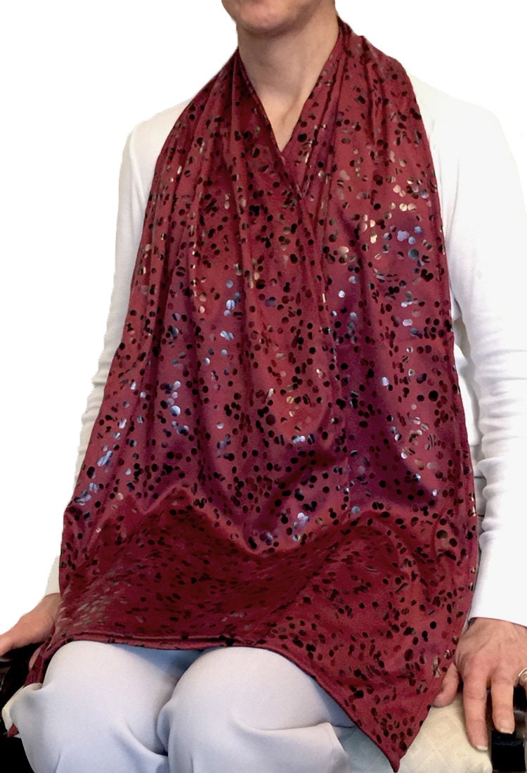 Chic Adult Bib Dining Scarf-large [crx]-stain Resistant Microfiber ...