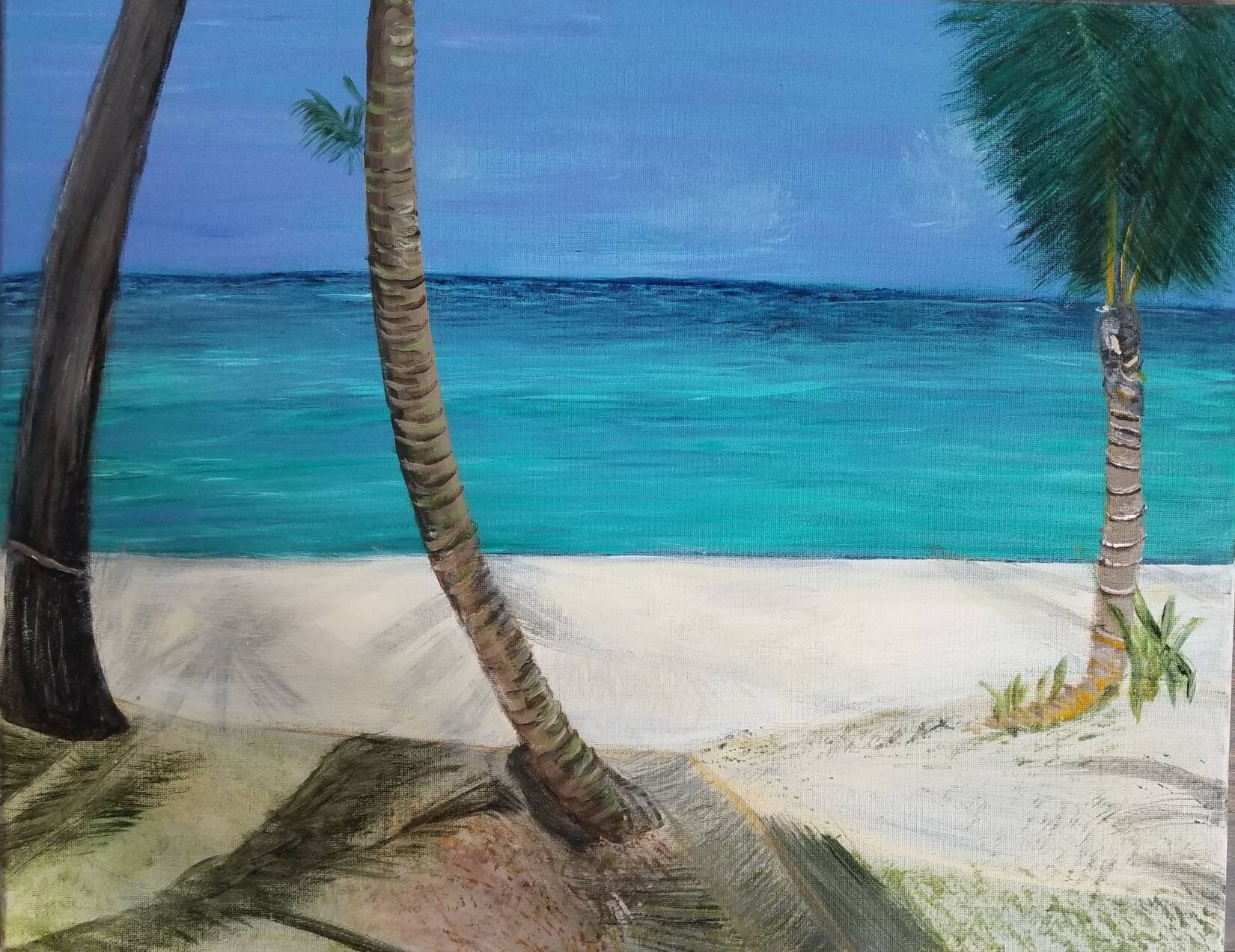 Acrylic Paintings Of Beach Scenes