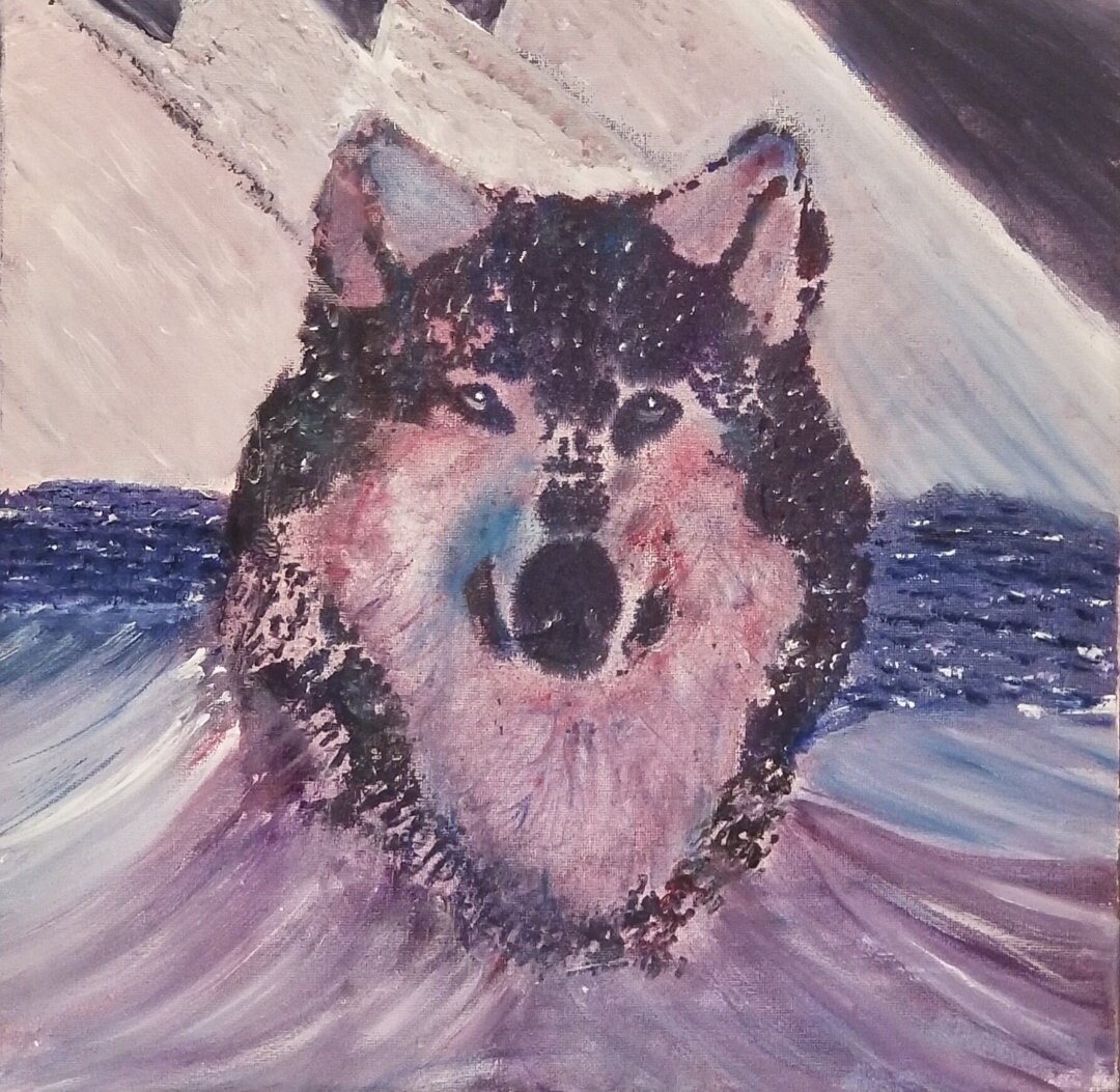 Wildlife and Nature Paintings Wolf Artwork Wolf Painting Forest Realism ...