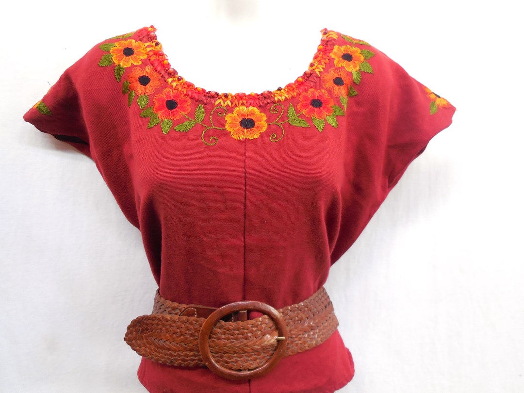 Handmade Mayan Guatemalan Embroidered Huipil From Guatemala - Etsy