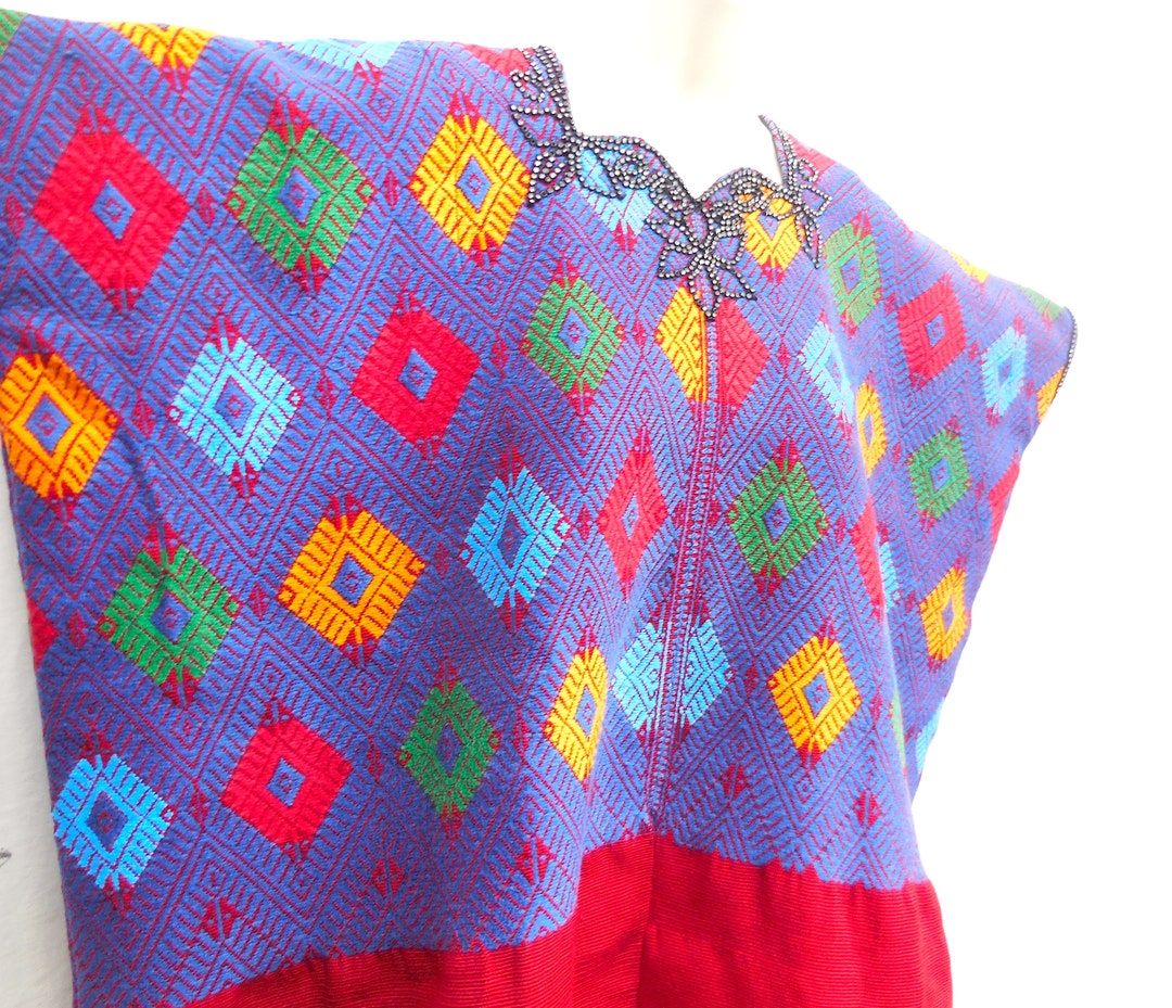 Authentic Handmade Mayan Guatemalan Embroidered Huipil From San Martin ...