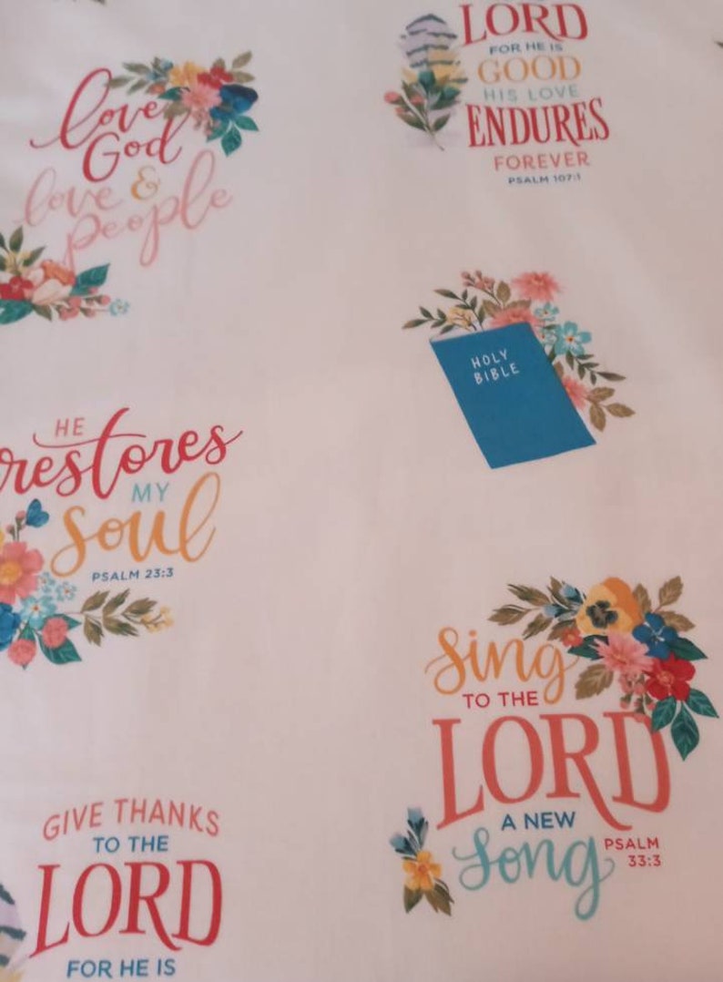 HOLY BIBLE RUNNER Sing to the Lord Runner His Love Endures - Etsy