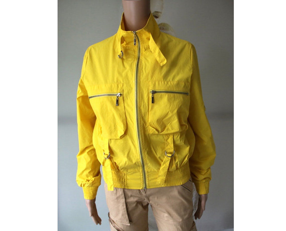 Women Yellow Windbreaker Jacket Bomber Lightweight Jacket - Etsy