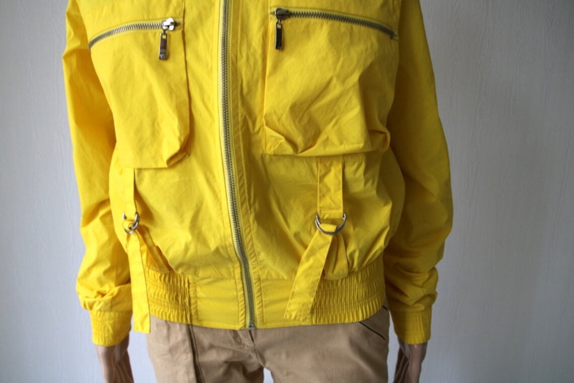 Women Yellow Windbreaker Jacket Bomber Lightweight Jacket - Etsy