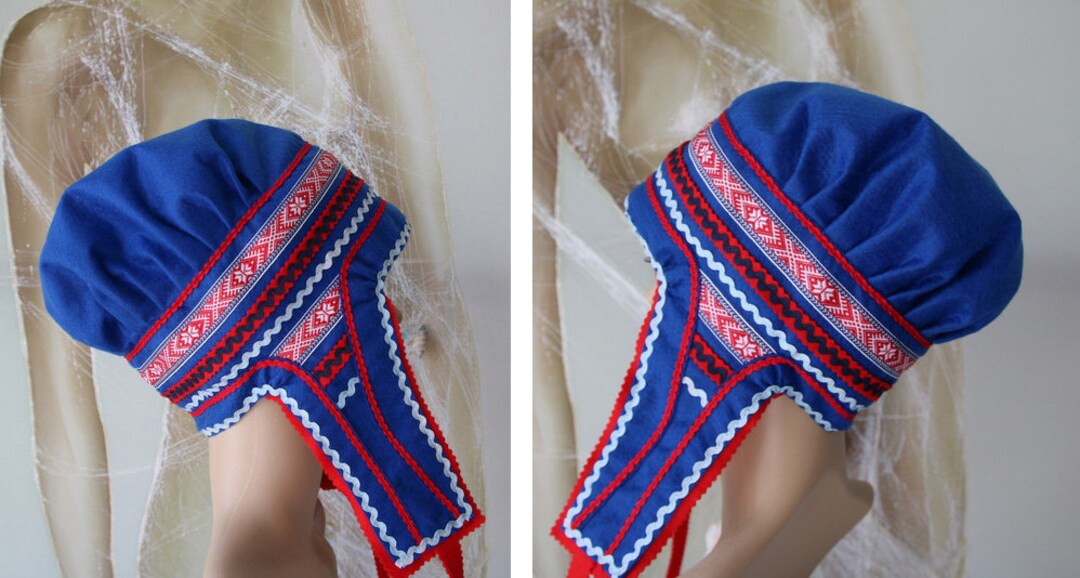 Women's Sami Style Handmade Hat Lapland Scandinavian Folk Art - Etsy