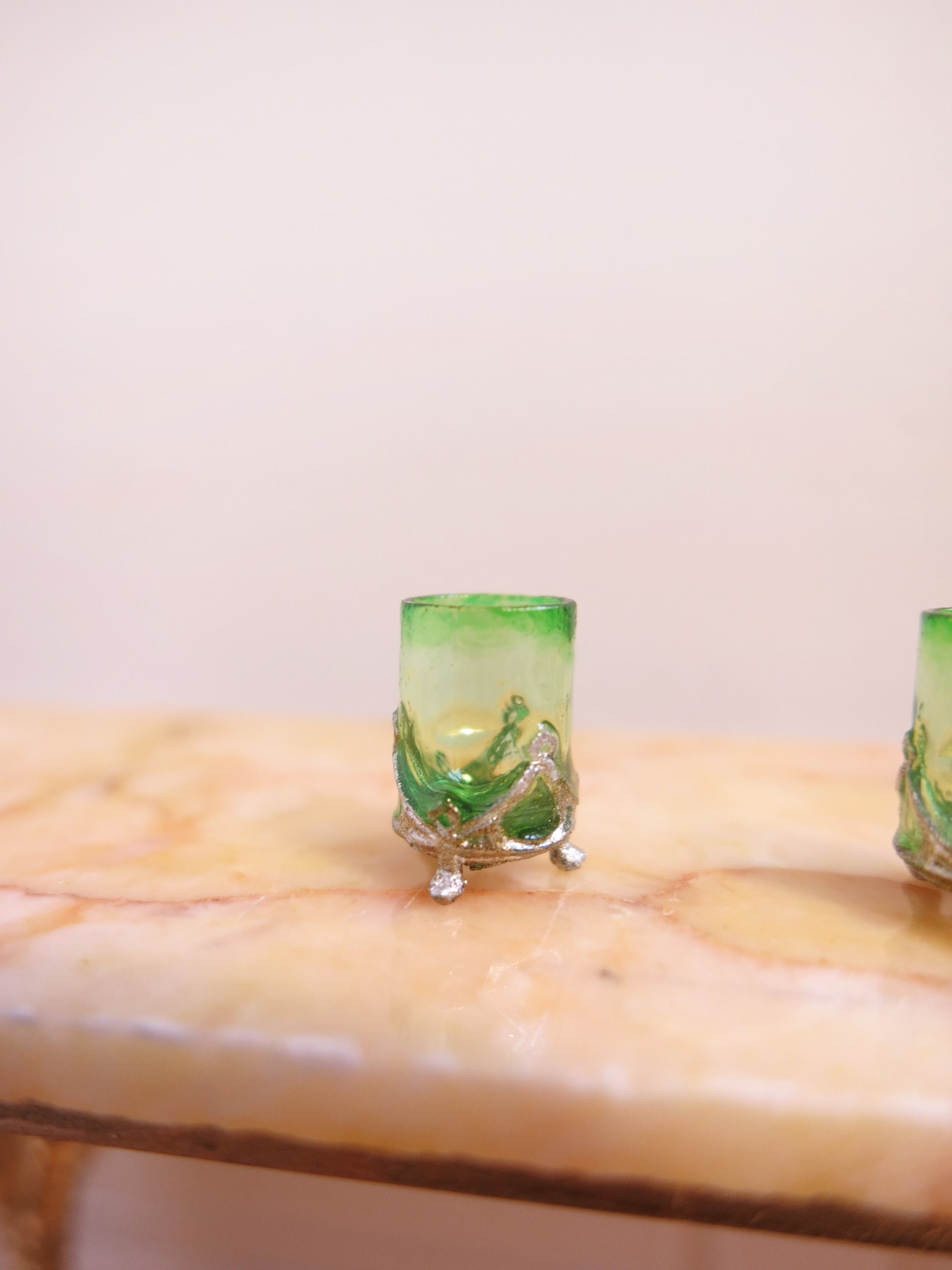 Miniature Absinthe Set Bottle Glass, Set of 4 Units and Bottle - Etsy