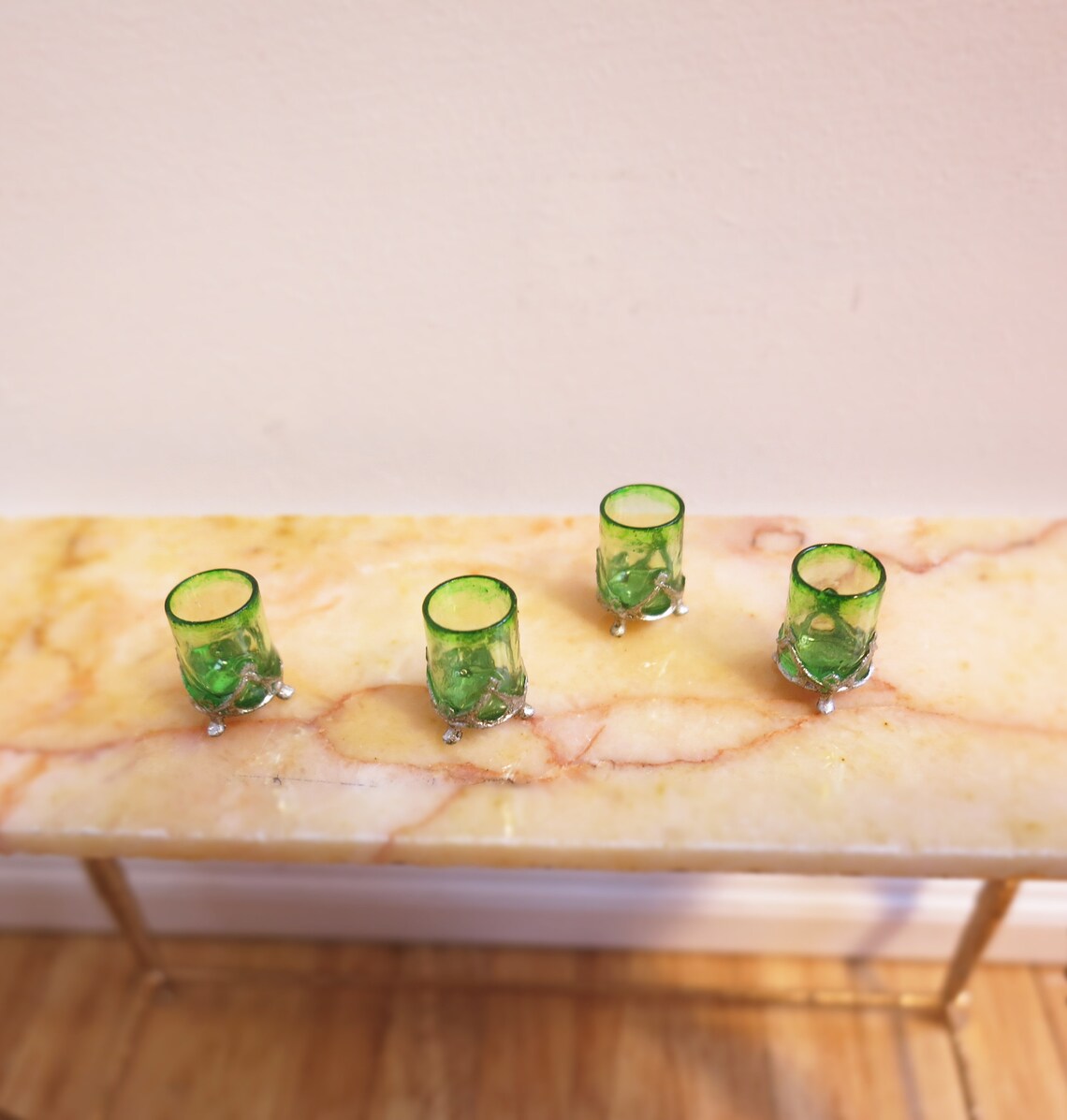 Miniature Absinthe Set Bottle Glass, Set of 4 Units and Bottle - Etsy