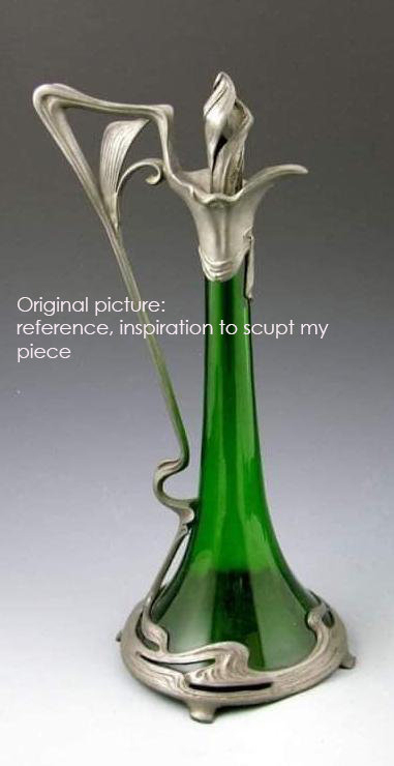 Art Nouveau Style Absinthe Bottle Miniature Dollhouse Scale - Etsy UK