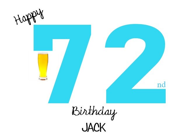 Personalised 72nd Birthday Card for Him 72 Seventy Two - Etsy