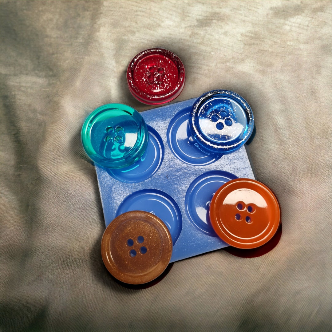 Creative Variety: Handmade Silicone Mold for Unique Round Buttons ...