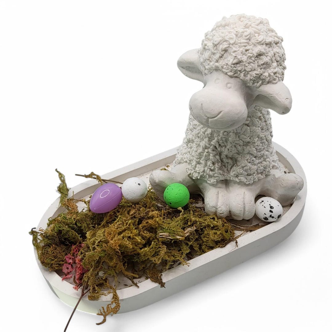 Concrete Mold Made of Latex Cute Lamb 121 I Pouring Concrete I Mold for ...