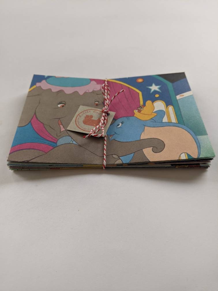 39 Disney Envelopes Handmade Dumbo Upcycled Letter Writing - Etsy UK