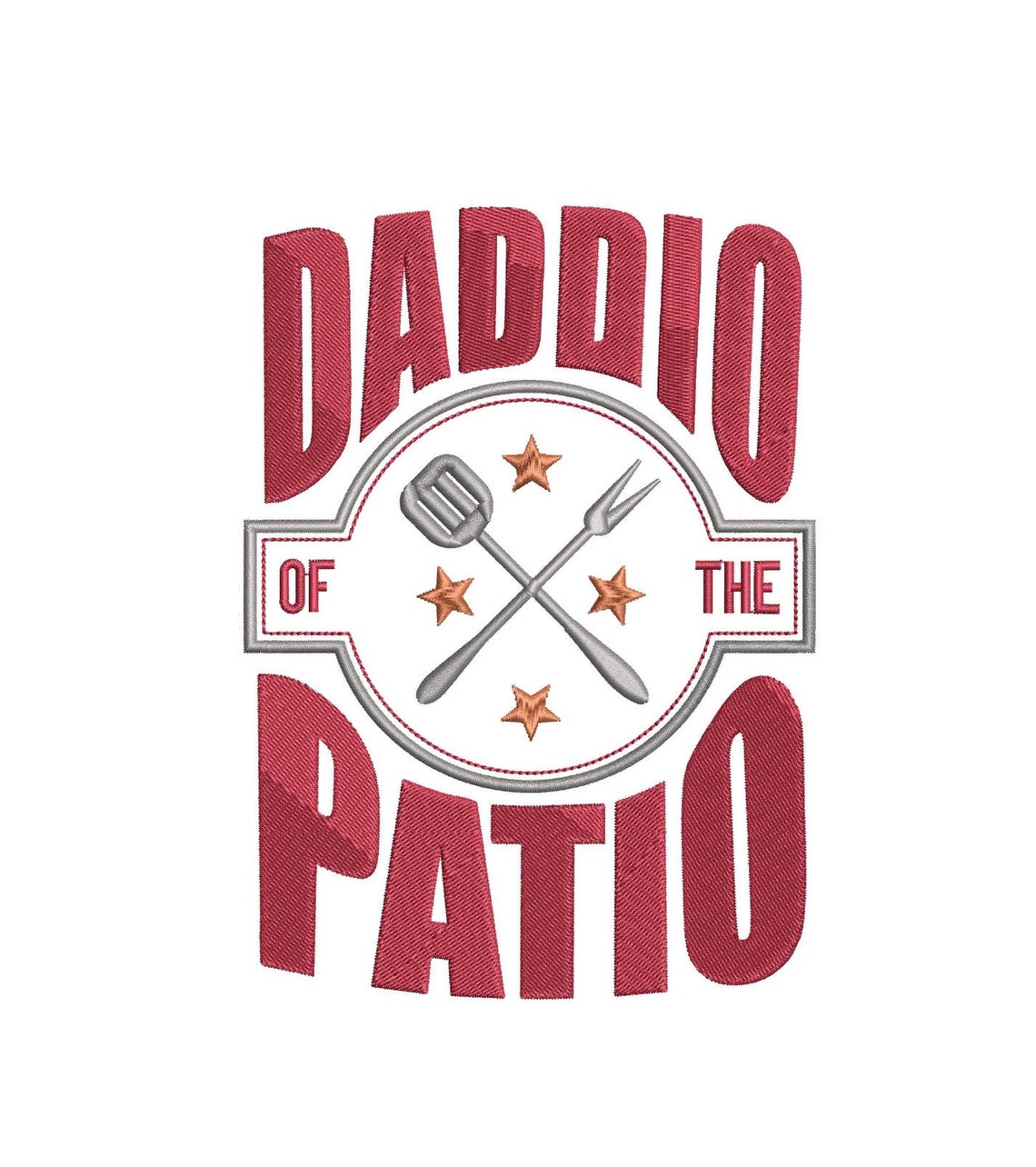 Daddio of the Patio Machine Embroidery Design - Etsy