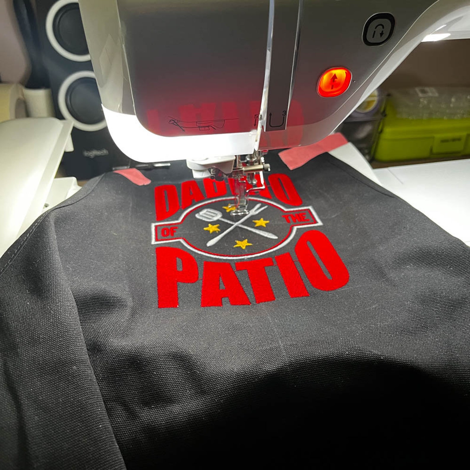 Daddio of the Patio Machine Embroidery Design - Etsy