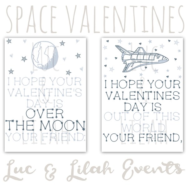 Space Valentine - Etsy