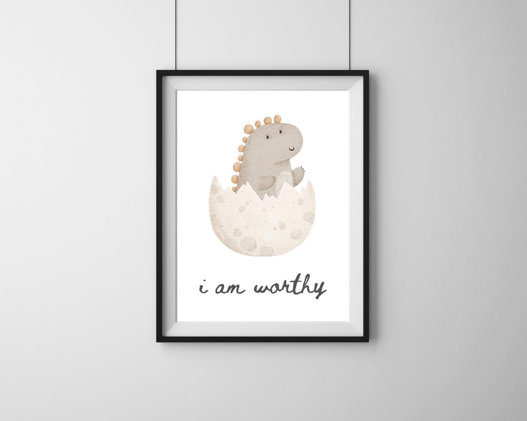 Dinosaur Themed Poster - Inspiring Self-worth and Confidence in ...
