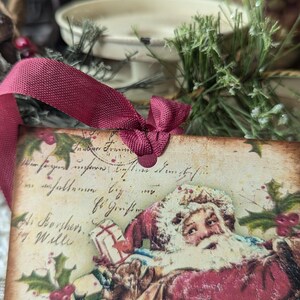 Christmas Gift Tags Set of 8 Vintage Style Christmas Set of Gift Tags ...