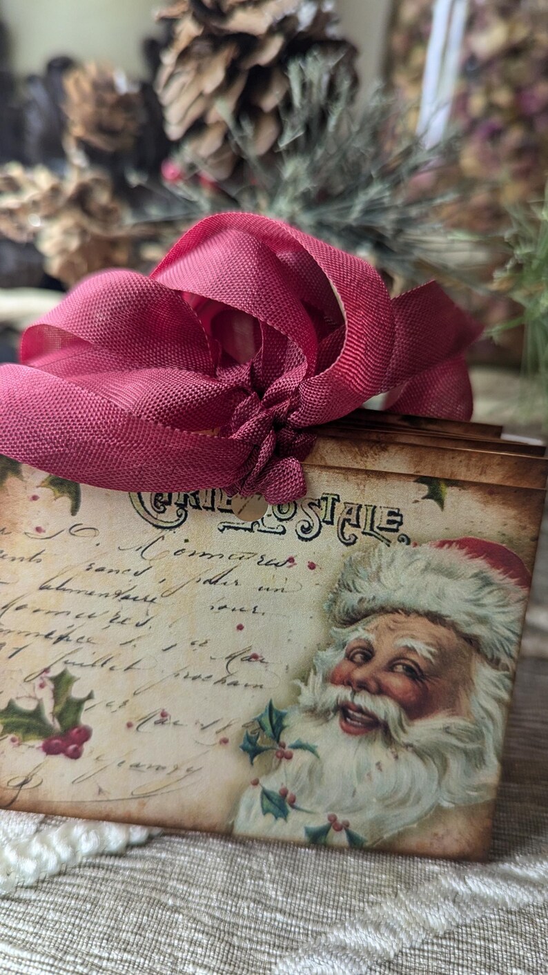 Christmas Gift Tags Set of 8 Vintage Style Christmas Set of Gift Tags ...